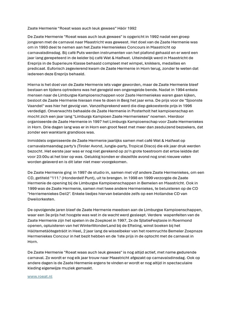 Beschrijving Zaate Hermenie ROEAT | PDF