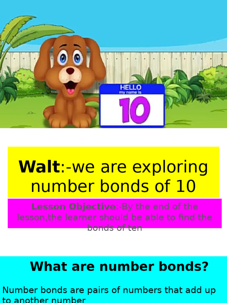 Exploring Number Bonds of Ten | PDF