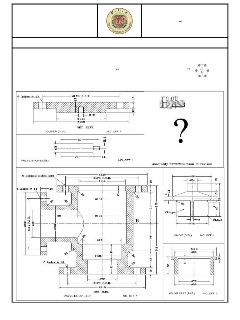 Non Return Valve Drawing Guide | PDF