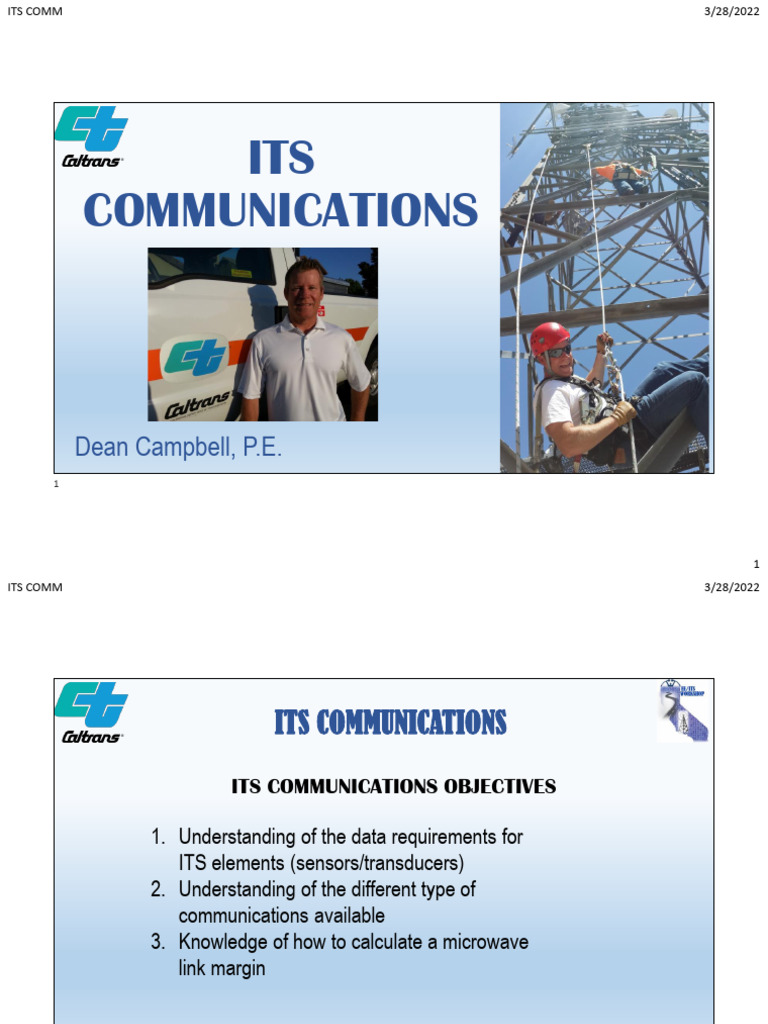 DC_INST_ITS COMM | PDF | Antenna (Radio) | Computer Network