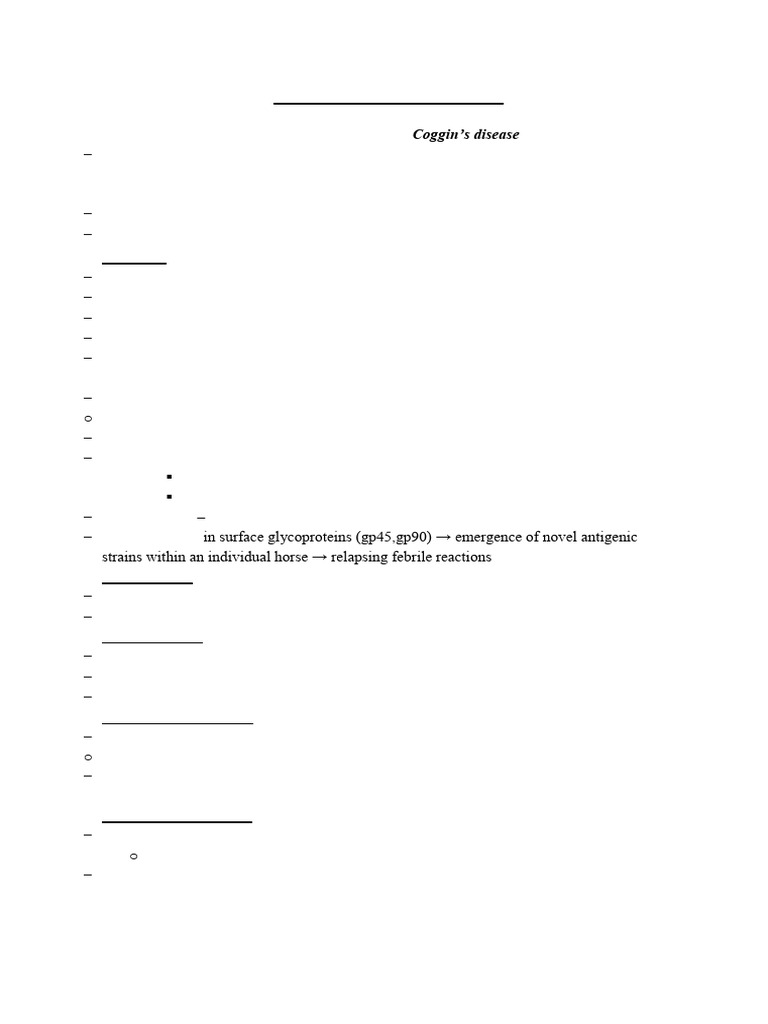 EIA and Rinderpest Notes | PDF | Virus | Infection