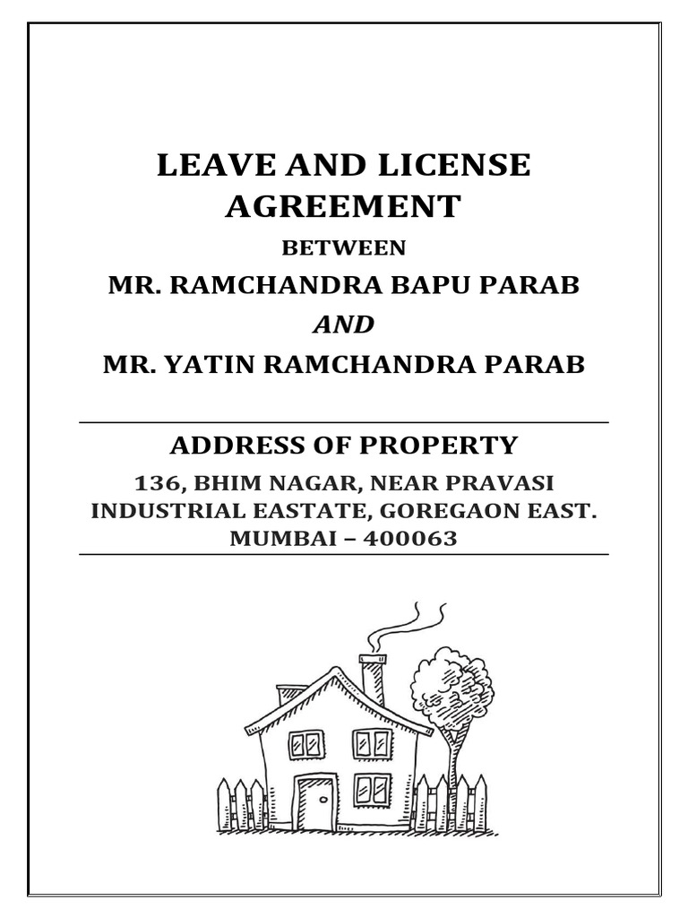 LEAVE AND LICENSE AGREEMENT | PDF