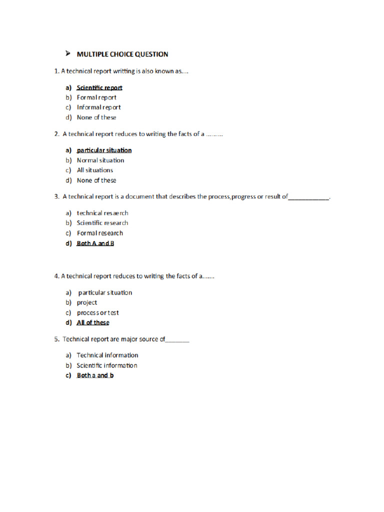 Key Principles of Technical Reports | PDF | Cognition | Human Communication