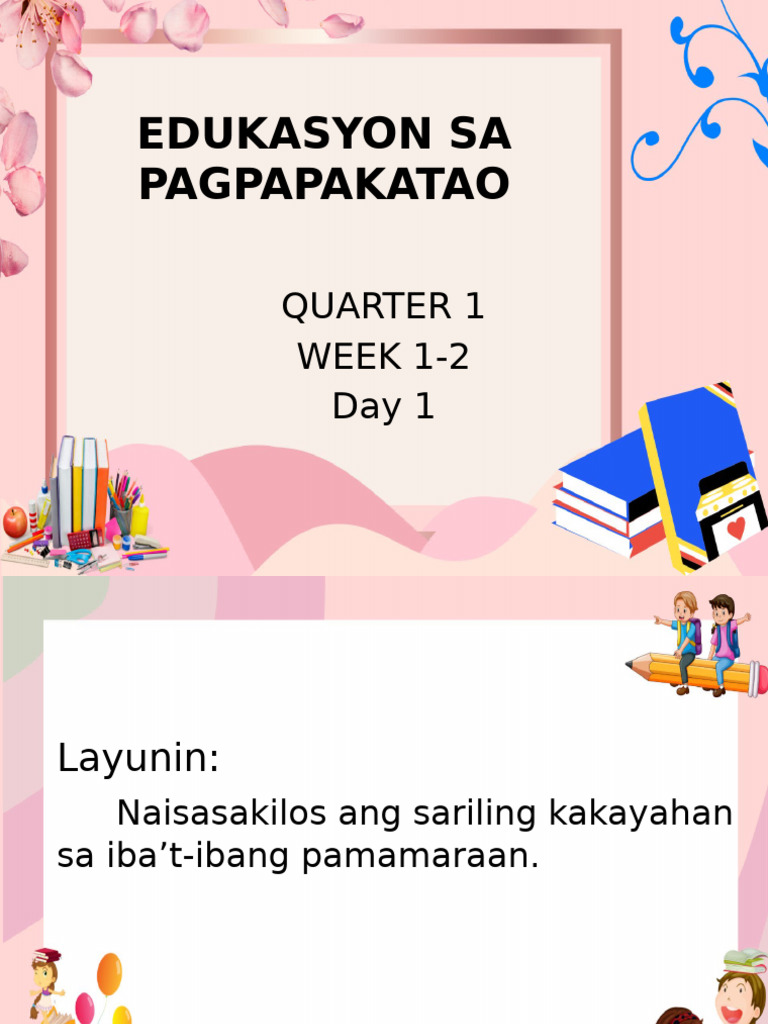 Esp Q1 - Week 1-2 | PDF