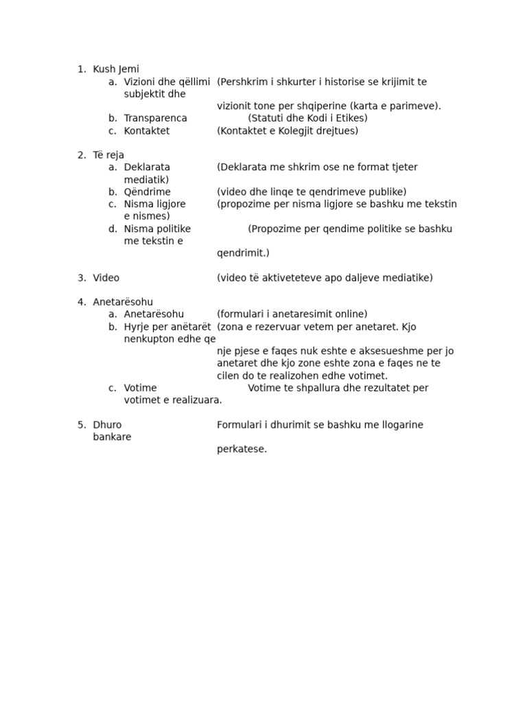 Struktura e Faqes | PDF