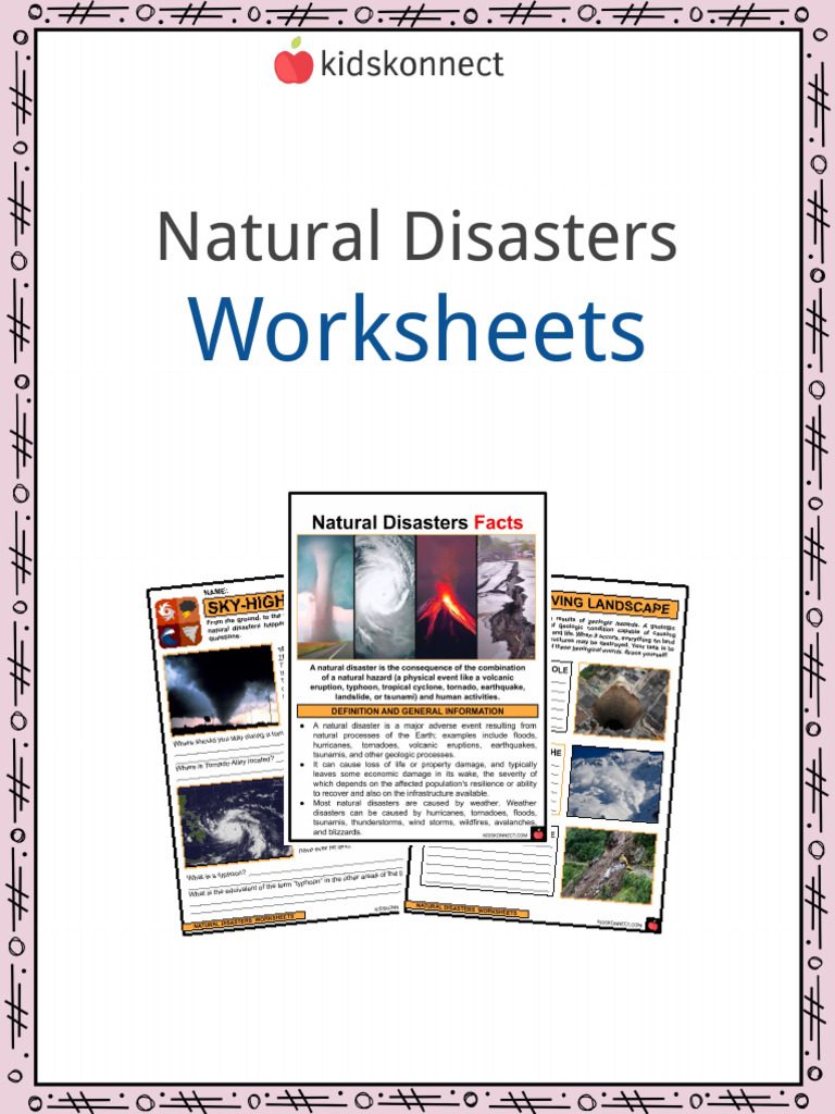 Natural Disasters Worksheets Sample | PDF | Natural Disasters | Landslide