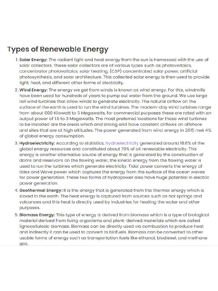 renweable energy resources | PDF
