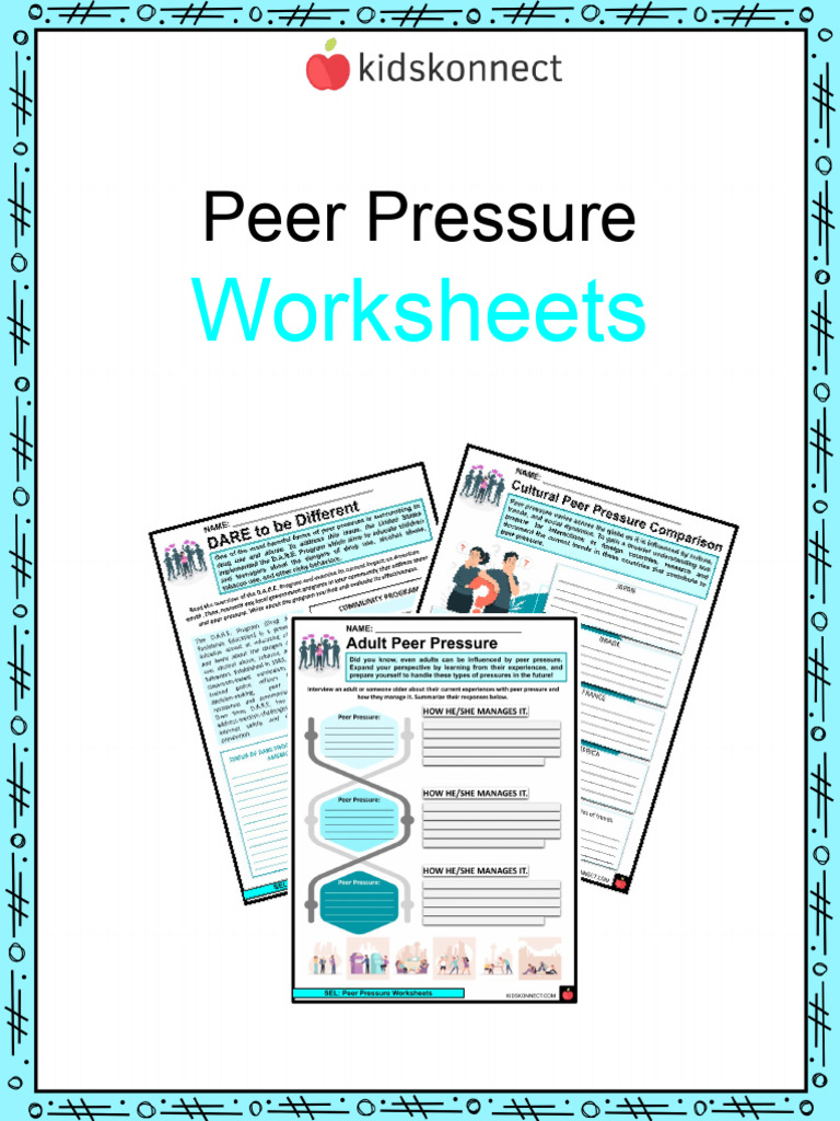 SEL - Peer Pressure Worksheets Sample | PDF | Friendship | Feeling