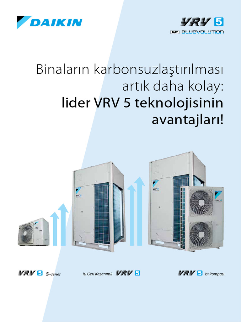 VRV 5 Family - Product Catalogue - ECPTR24-213 - Turkish | PDF