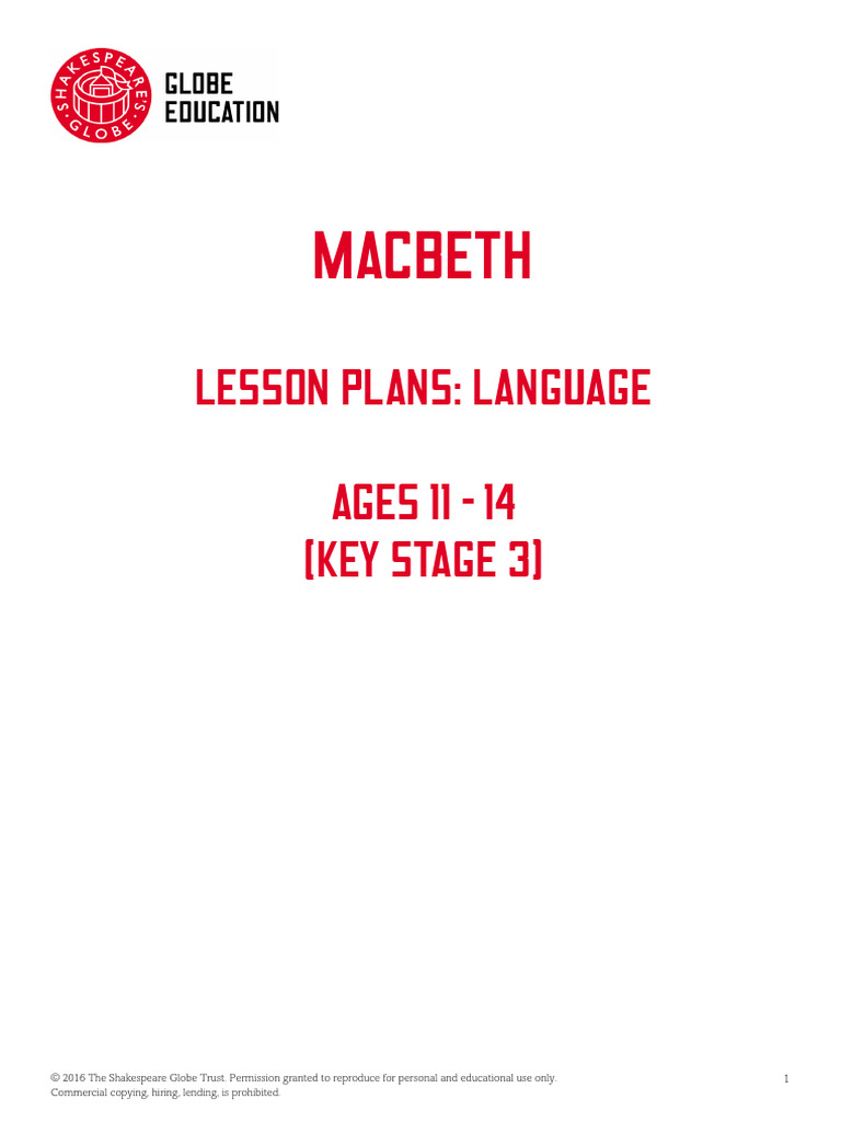 KS3- Language | PDF | Macbeth