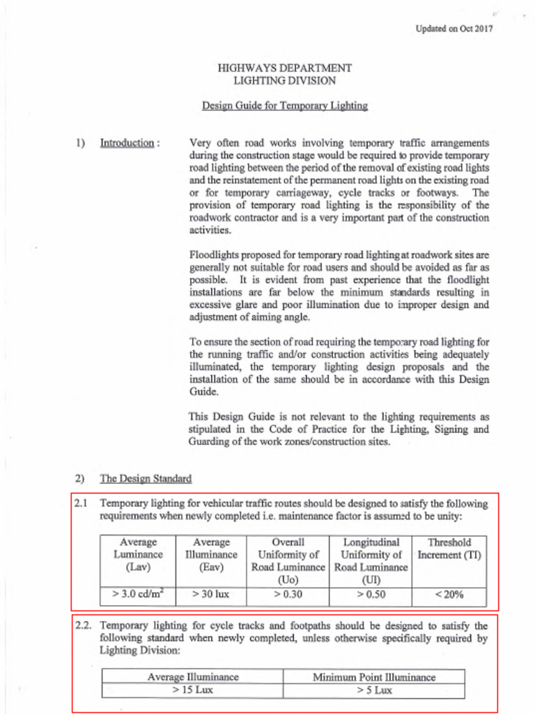Design Guide For Temporary Lighting | PDF