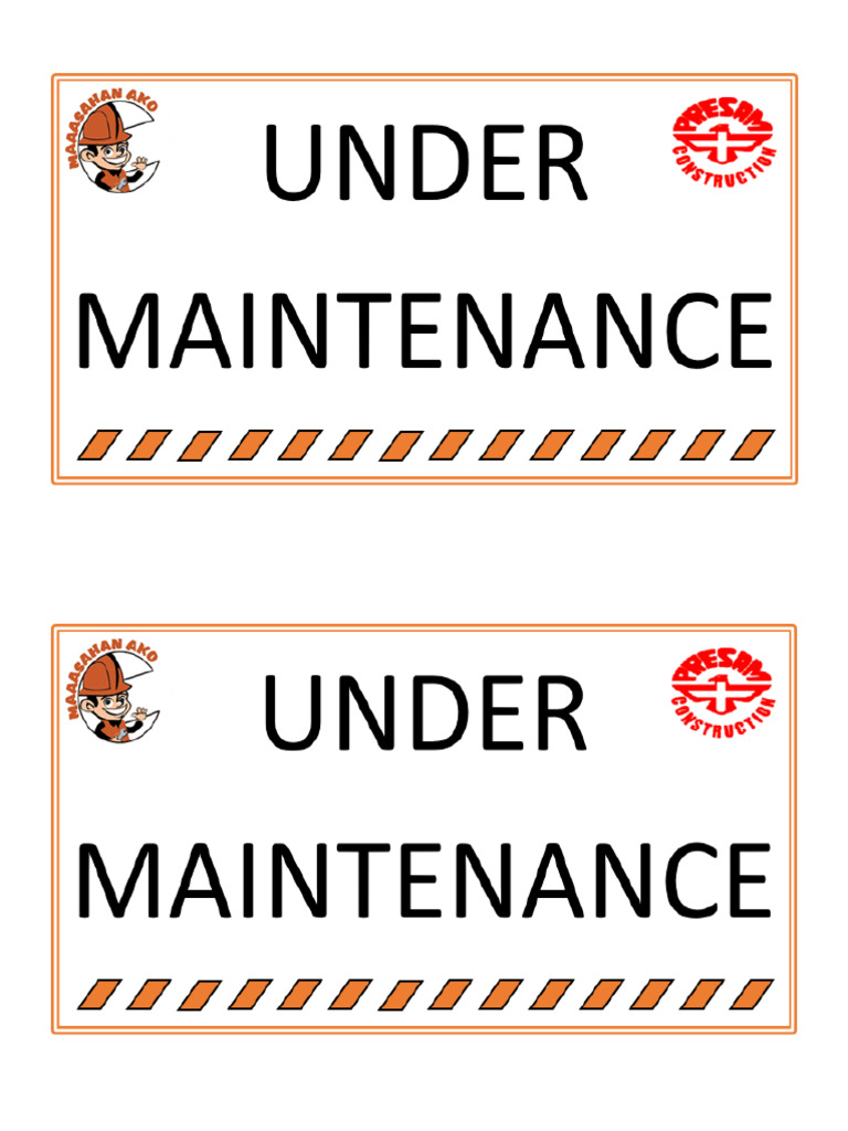 Under Maintenance | PDF