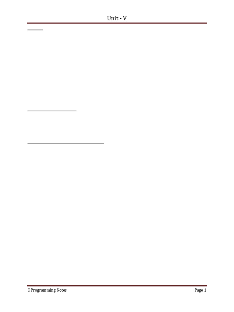 CP UNIT V-2 | PDF | String (Computer Science) | Data Type