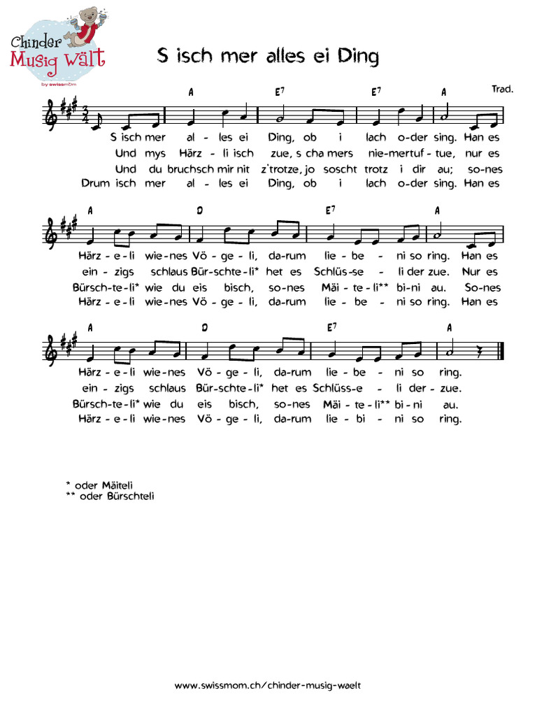 Das Lied Ein Ding | PDF