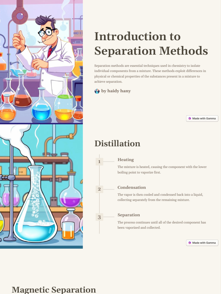 Introduction To Separation Methods | PDF | Chromatography | Distillation