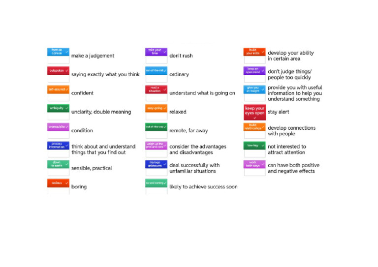 Match Up Words | PDF
