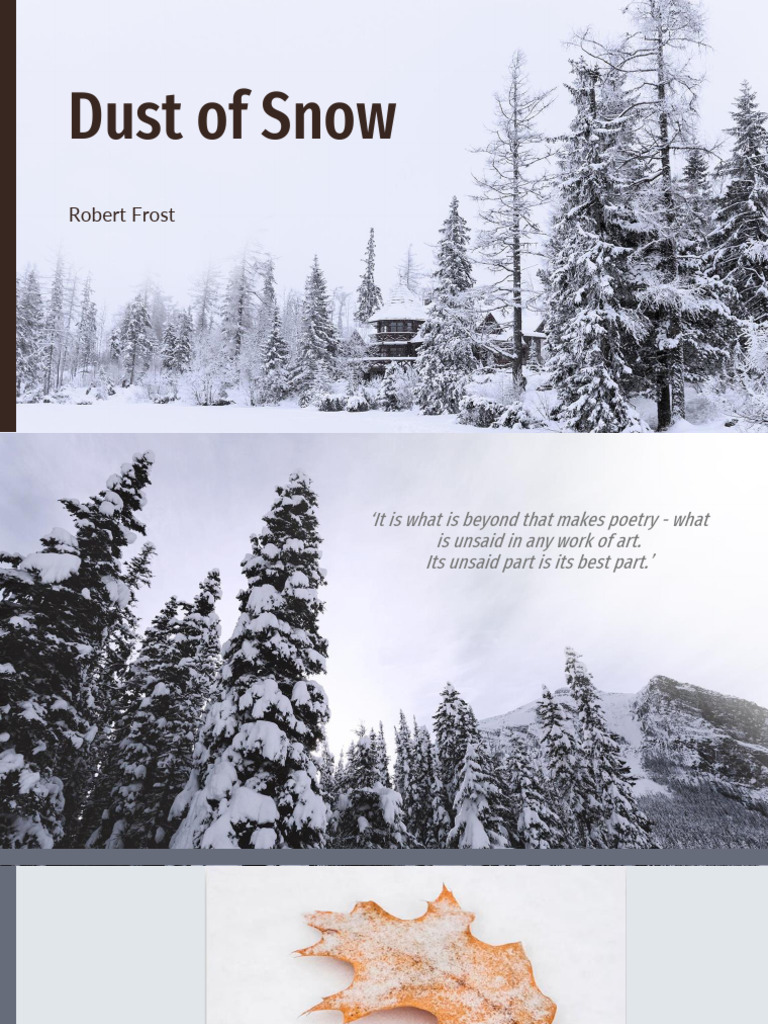 Dust of Snow | PDF