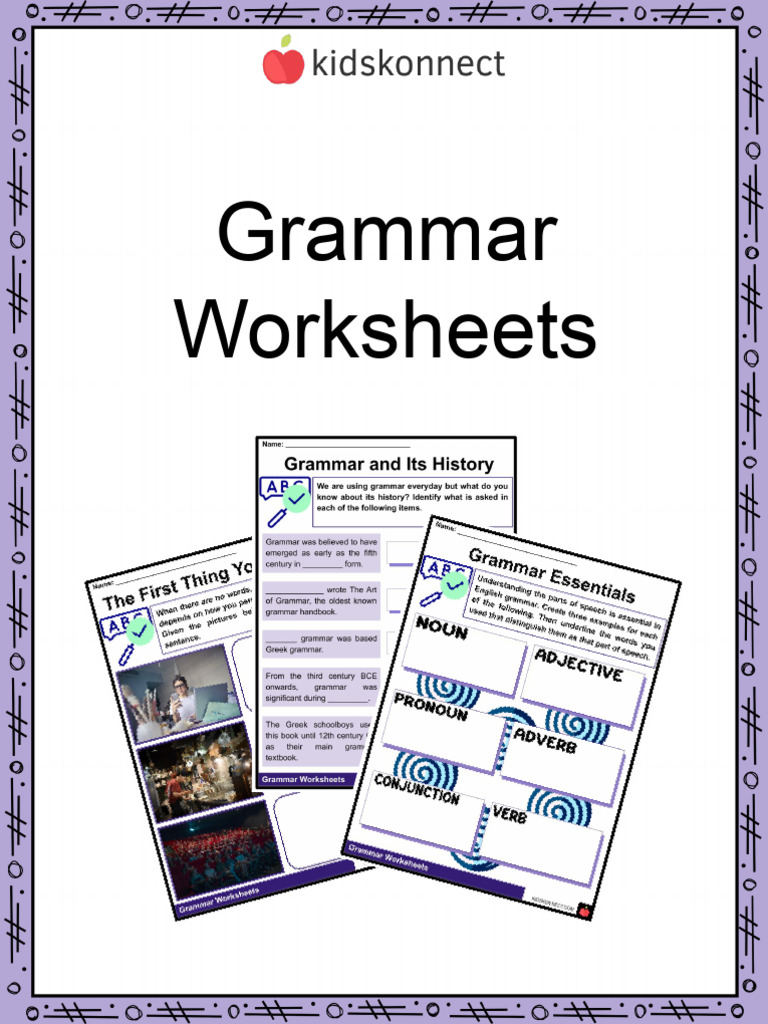 Essential Grammar Worksheets for Kids | PDF | Grammar | Syntax