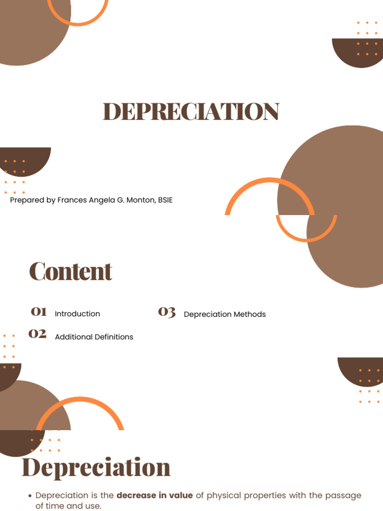 Engineering Economy Depreciation | PDF | Depreciation | Book Value