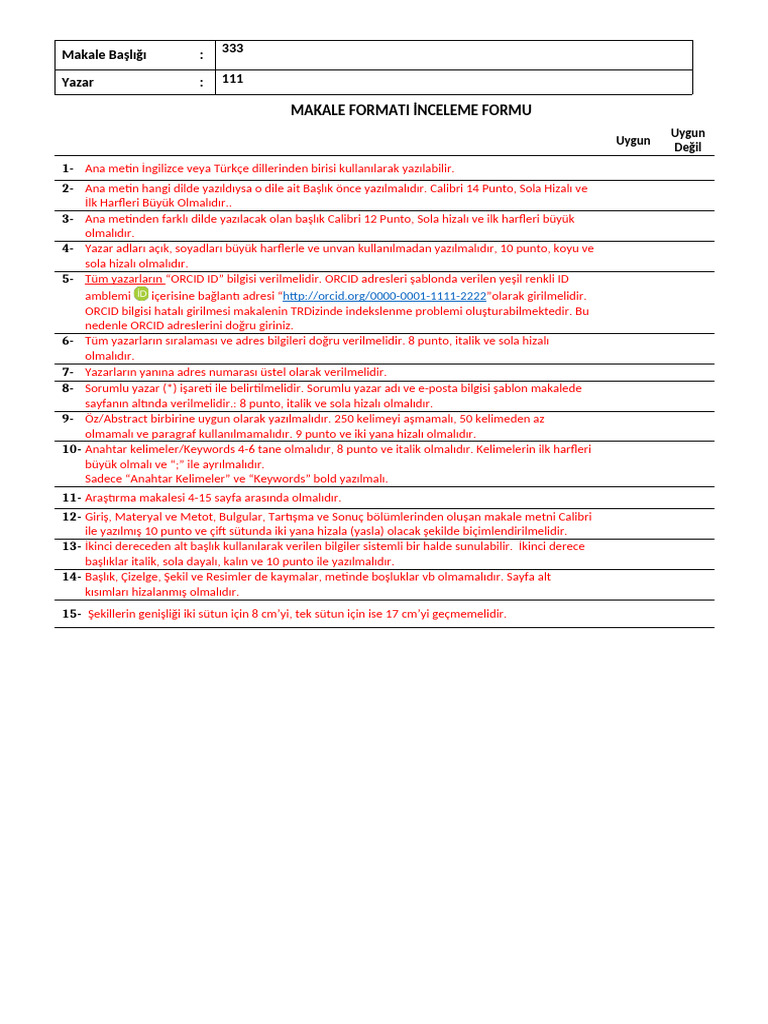 Makale Inceleme Yayın Öncesi 4 | PDF