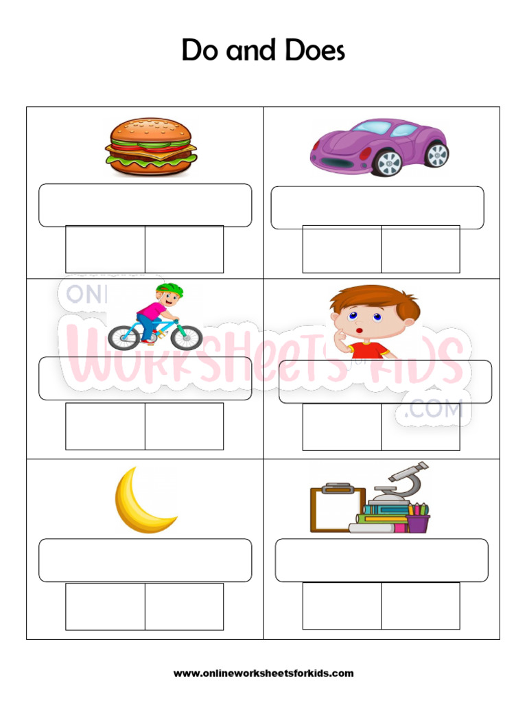 Do and Does Worksheets For Grade 1-10 | PDF