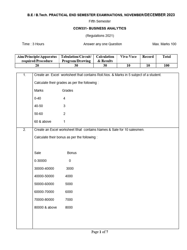 CCW331 SET3 | PDF | Analysis | Data Analysis