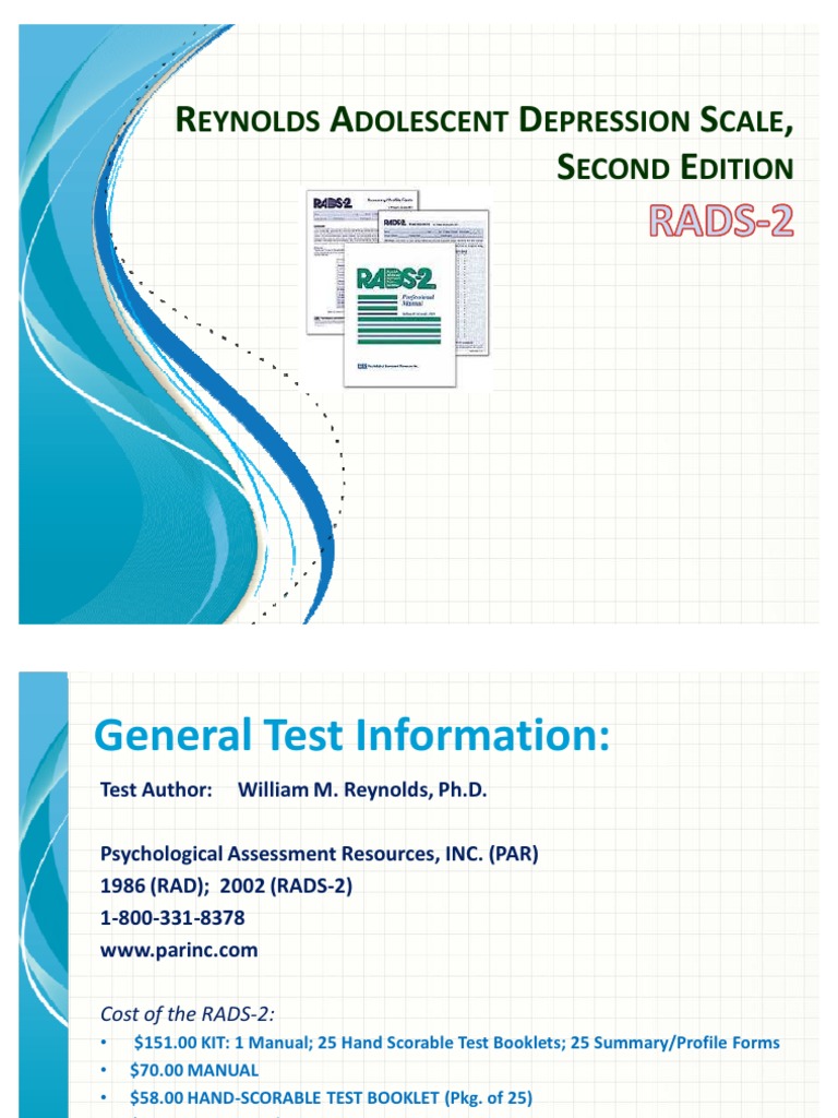 Reynolds Adolescent Depression Scale PP