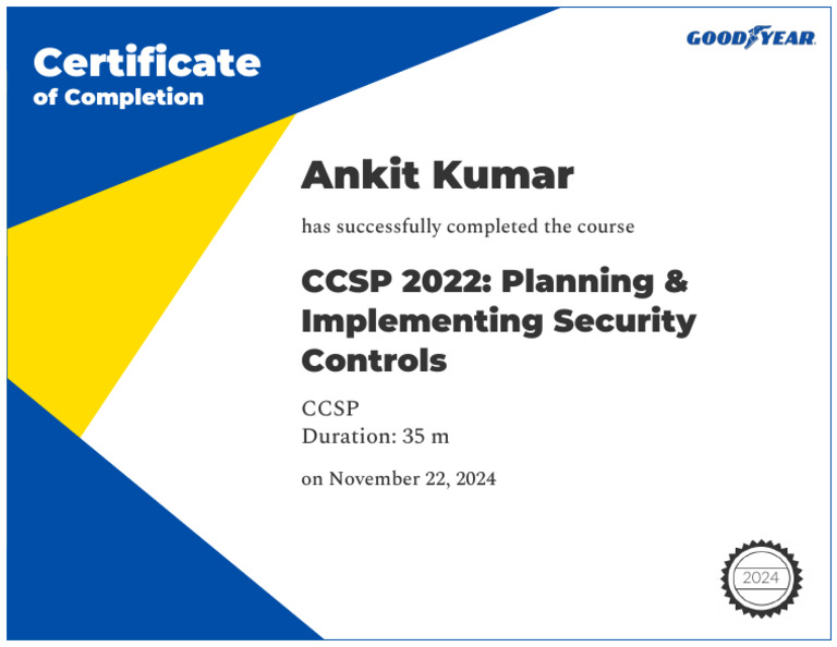 CCSP 2022 - Planning & Implementing Security Controls | PDF