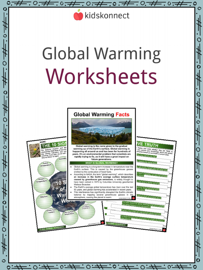 Global-Warming-Worksheets-Sample | PDF | Climate Change | Greenhouse Gas