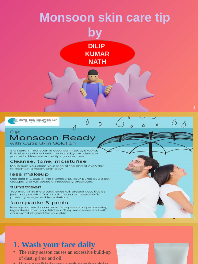 Monsoon skin care tip | PDF | Toiletry | Skin Care