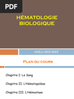 Cours de Physiologie Sanguine | PDF | Globule rouge | Sang