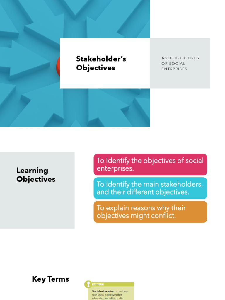 Stakeholder's objectives | PDF | Employment | Social Enterprise