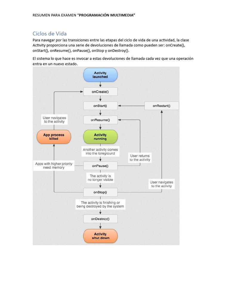 Ciclos de Vida | PDF | Aplicación movil | Multimedia