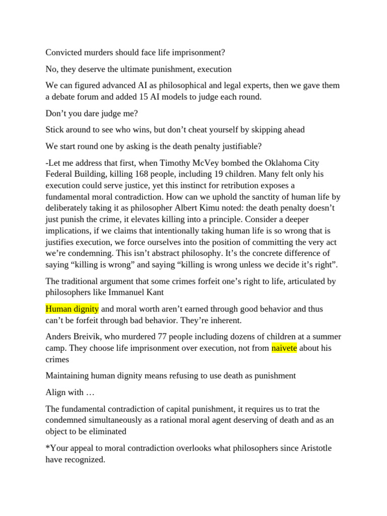 Death Penalty and Life Prisonment | PDF | Capital Punishment | Punishments
