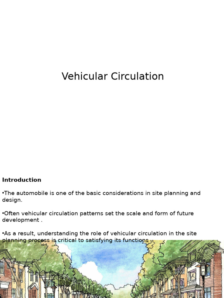 Guidelines for Vehicular Circulation Design | PDF | Tangent ...