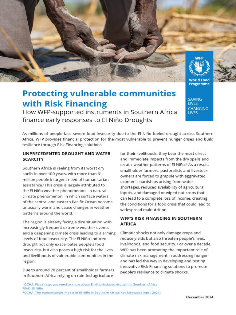 WFP-0000163208 | PDF | World Food Programme | Drought