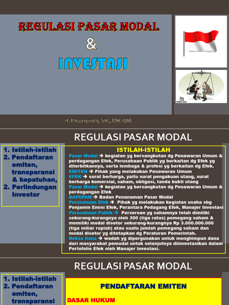 Regulasi Pasar Modal dan Perlindungan Investor | PDF
