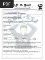 Class 10 SST PYQS With Solution Chapter-1 Resources and Development | PDF | Soil | Sustainable ...