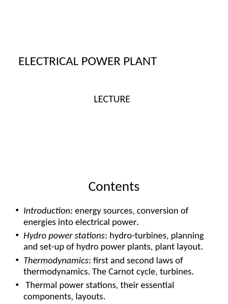 01 Power Plant Instrumentation Yr4 | PDF | Power Station | Hydroelectricity