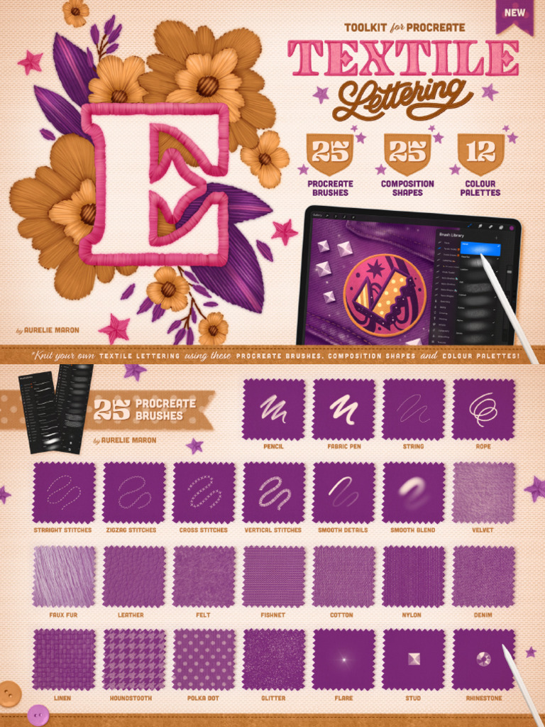 00. Textile Lettering Toolkit – Guide | PDF