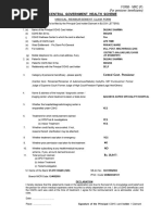 CGHS Pensioner Reimbursement Form | PDF | Affidavit | Justice