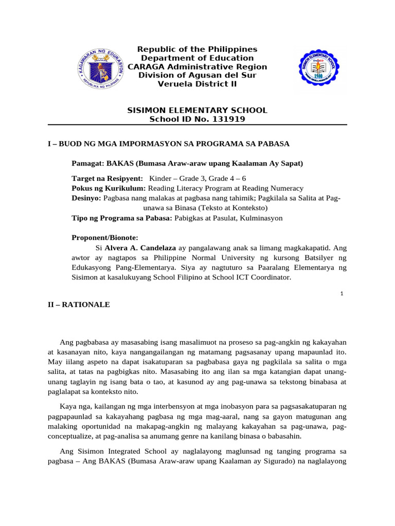 bakas_READING-Program-in-Filipino | PDF