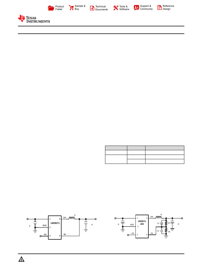 LM3671 600mA Step-Down DC-DC Converter | PDF | Electrostatic Discharge ...