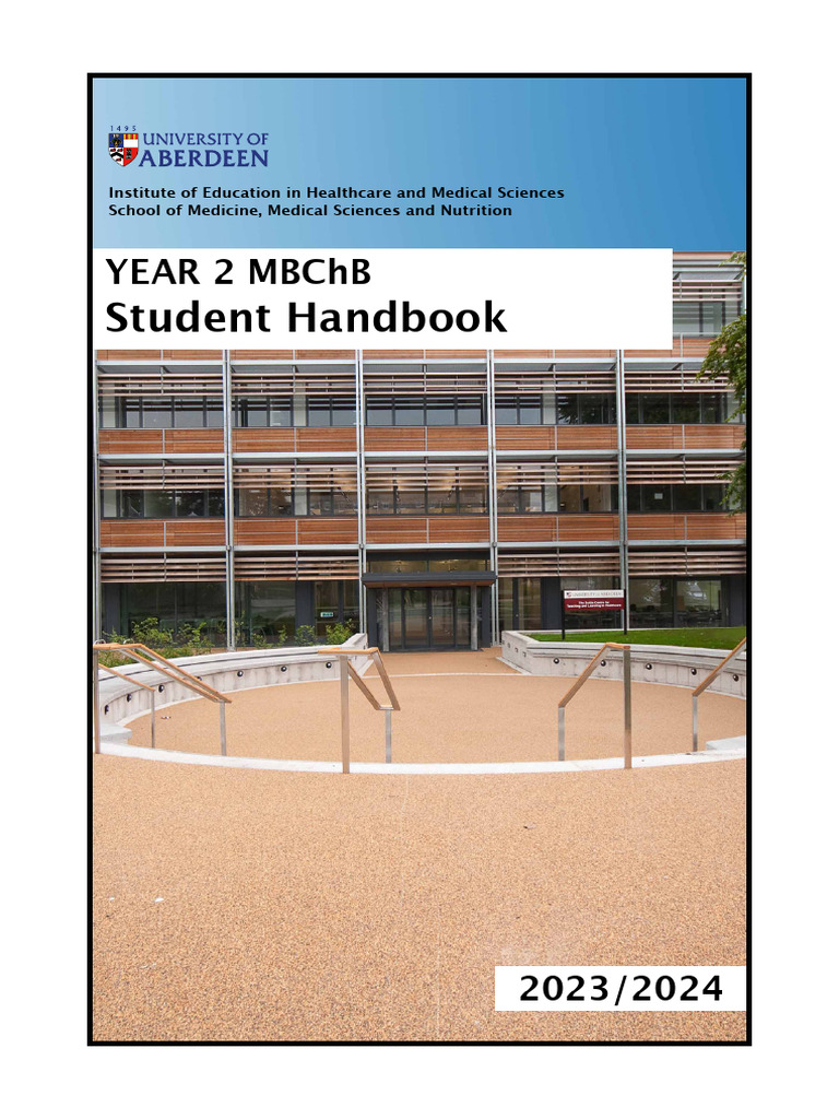 Year 2 MBChB Handbook 2023/2024 | PDF | Medical School | Medicine