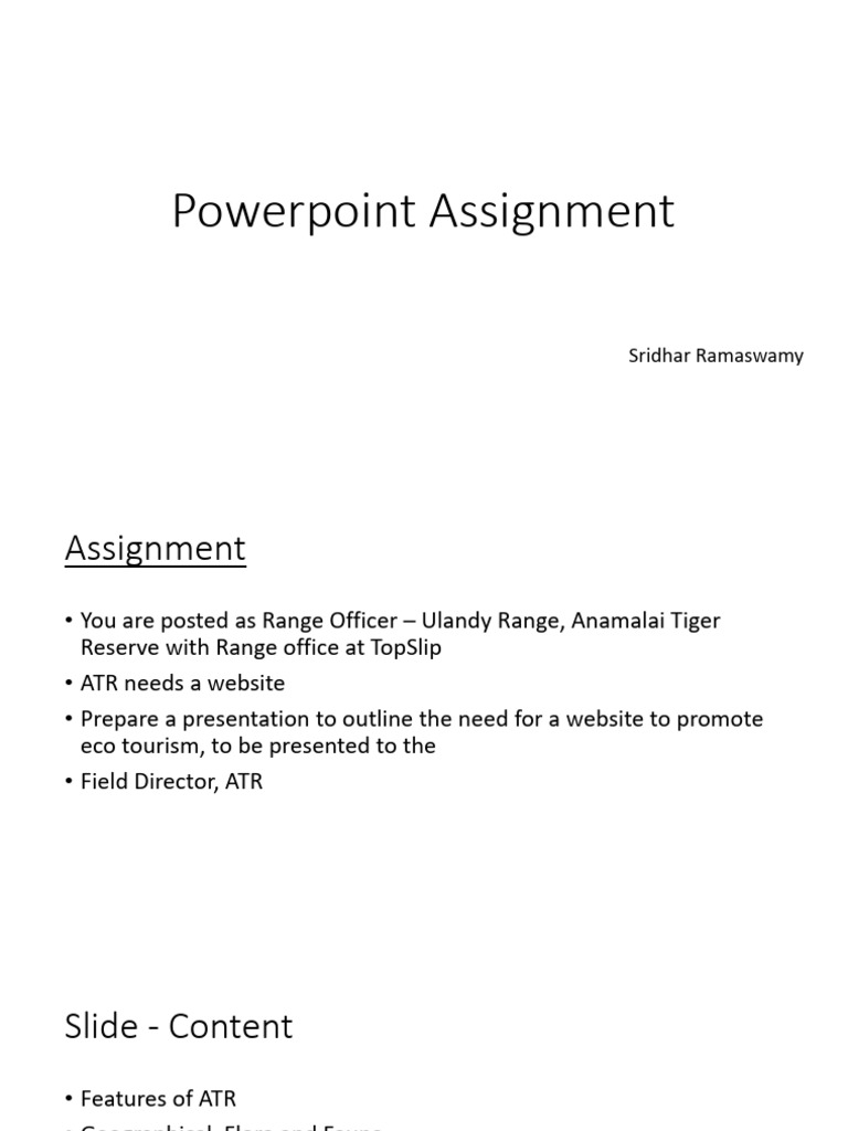 Powerpoint Assignment - FRO | PDF
