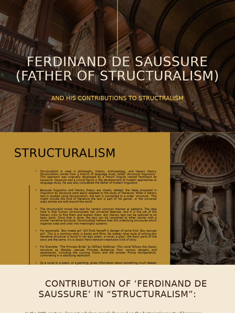 Ferdinand de Saussure (Father of Structuralism) | PDF | Phonology ...