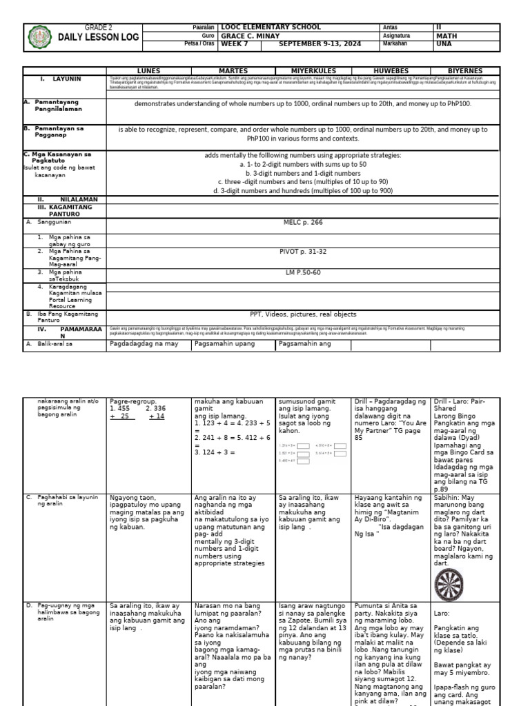 Q1 Math Week 7 | PDF