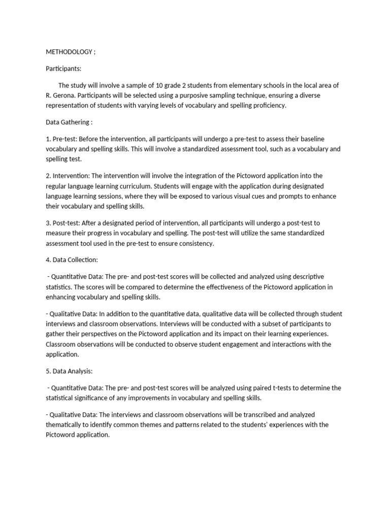 Methodology ;-Wps Office | PDF | Methodology | Data