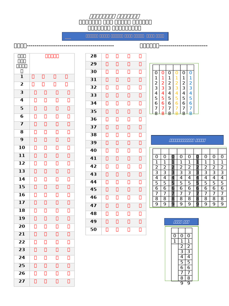 omr sheet creator by fuad galib | PDF