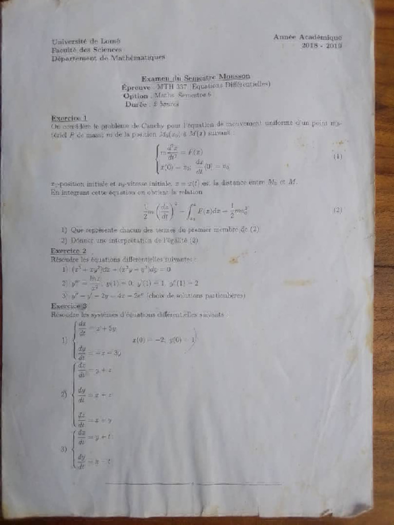 2018 2019 Mth 337 | PDF